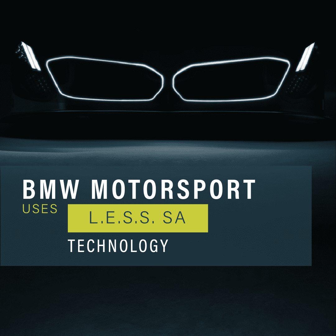 The iconic kidney lighting of the new BMW M Hybrid V8 LMDh uses L.E.S.S ...